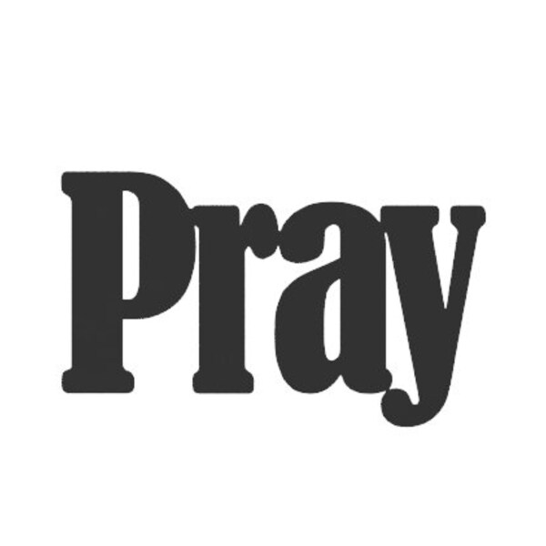 Pray Sign - Etsy
