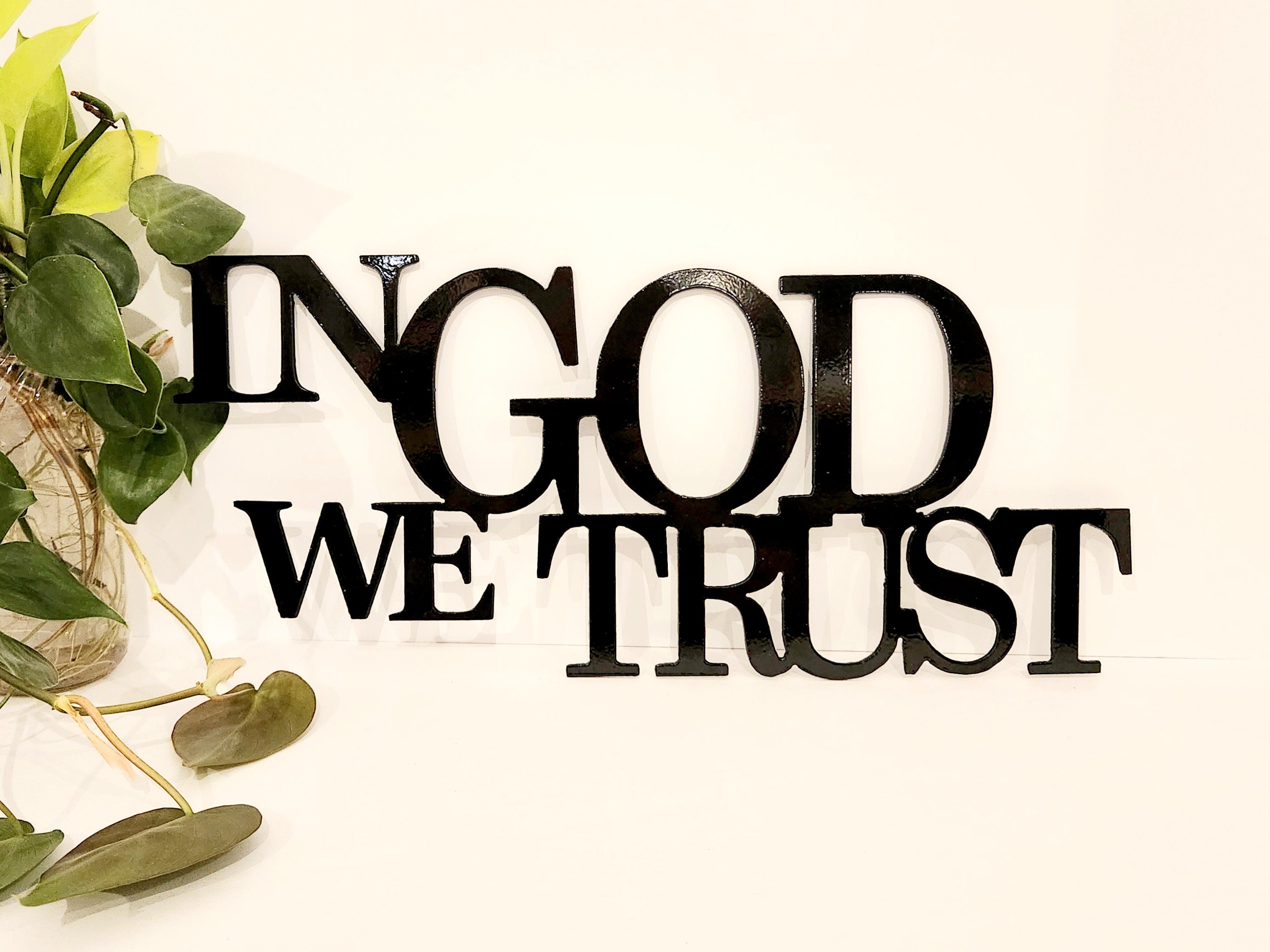 In God We Trust Metal Wall Art Sign Handmade in the USA - Etsy