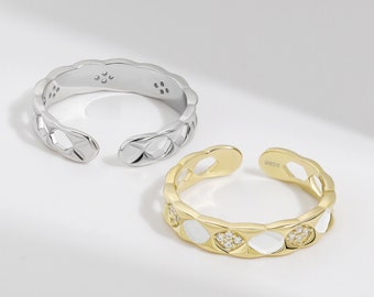 Gold Adjustable Ring - Etsy