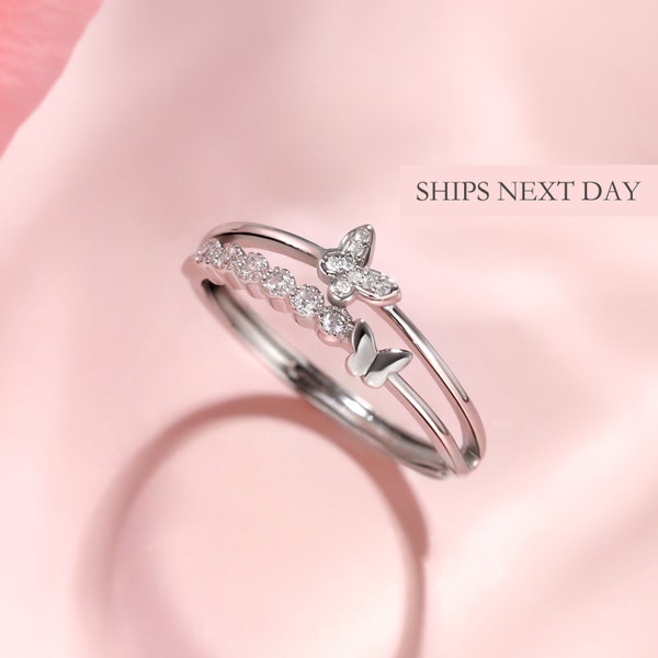 Butterfly Ring - Etsy