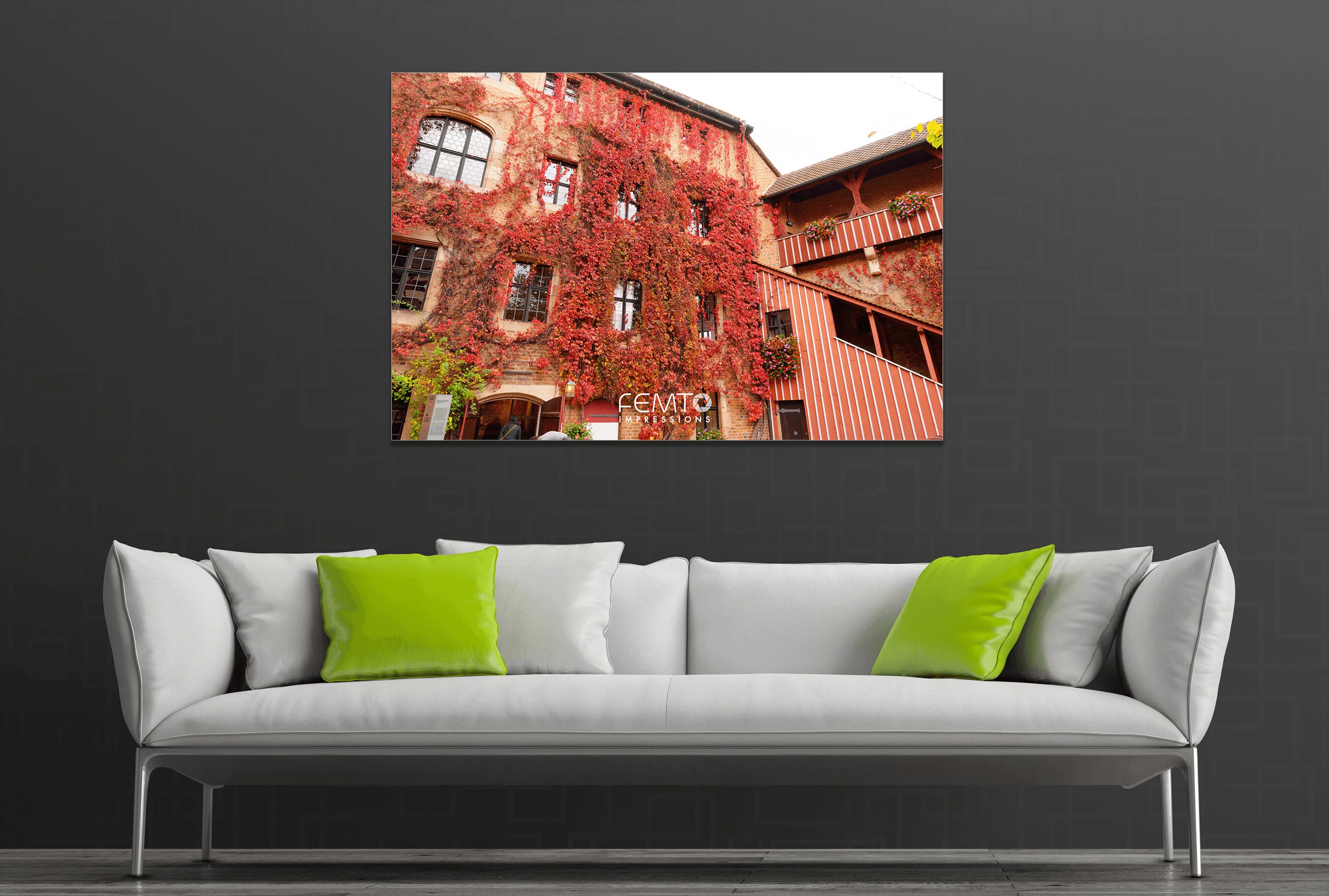 NEW Red Medieval Castle in Autumn. Timeless. Germany Architecture ...