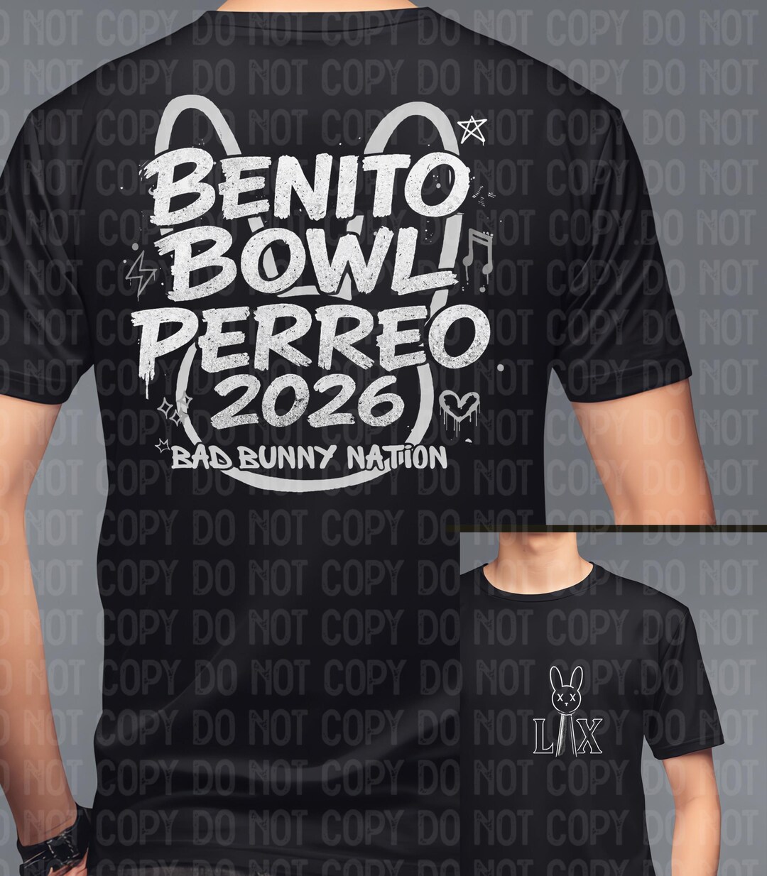 Benito Bowl Perreo 2026 PNG | Latin Music, Game Day Digital Download - Etsy