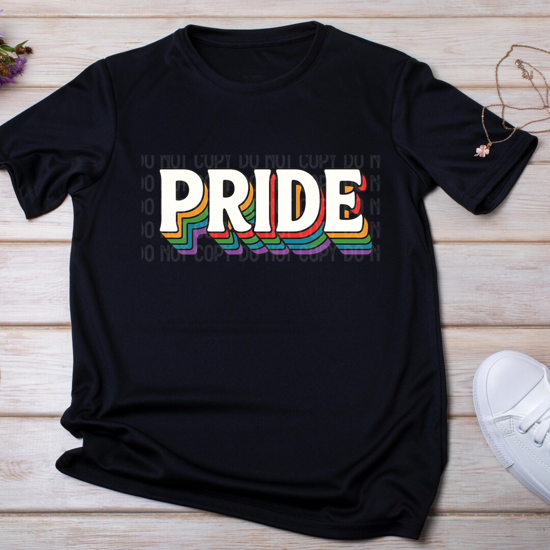 Retro PRIDE PNG | 70s Rainbow Pride Digital Download | LGBTQ+ ...