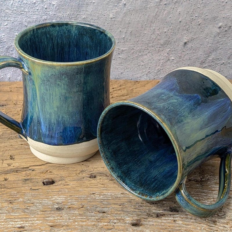 Blue Coffee Mug - Etsy