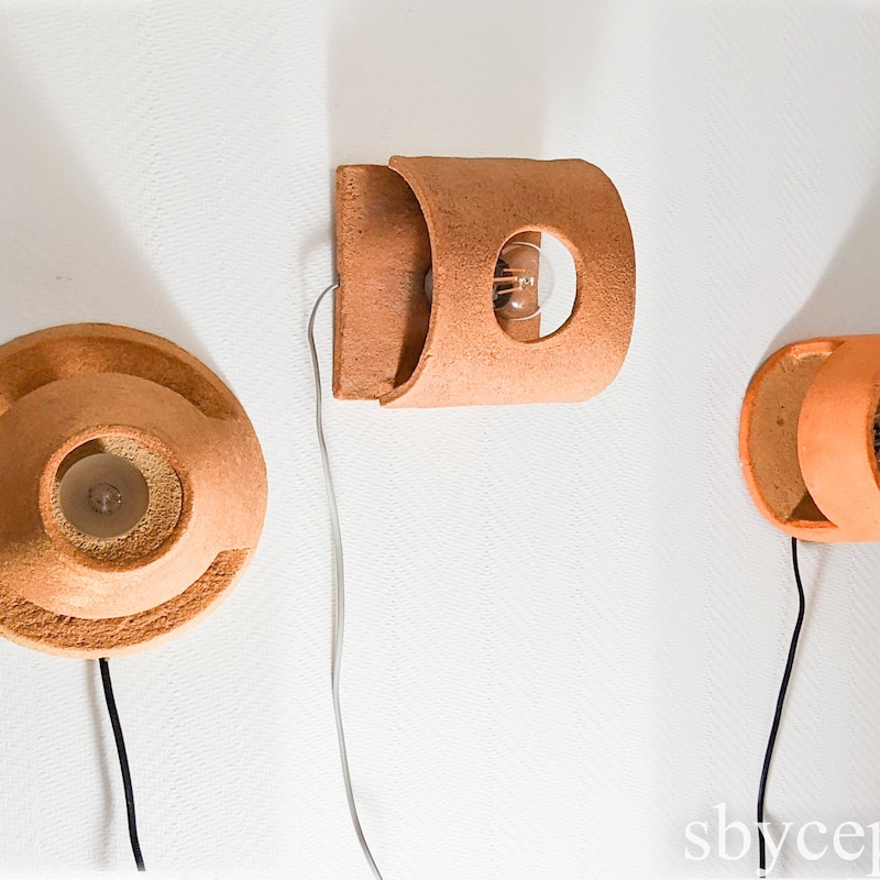 Terracotta Wall Sconce - Etsy