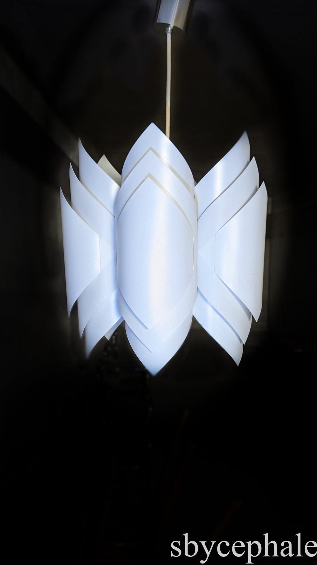 LARS SCHIØLER for HOYRUP 1960 's Vintage Scandinavian White Chandelier ...