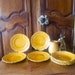 Set of 4 French Provence Vintage Plates Yellow Glaze Vintage - Etsy