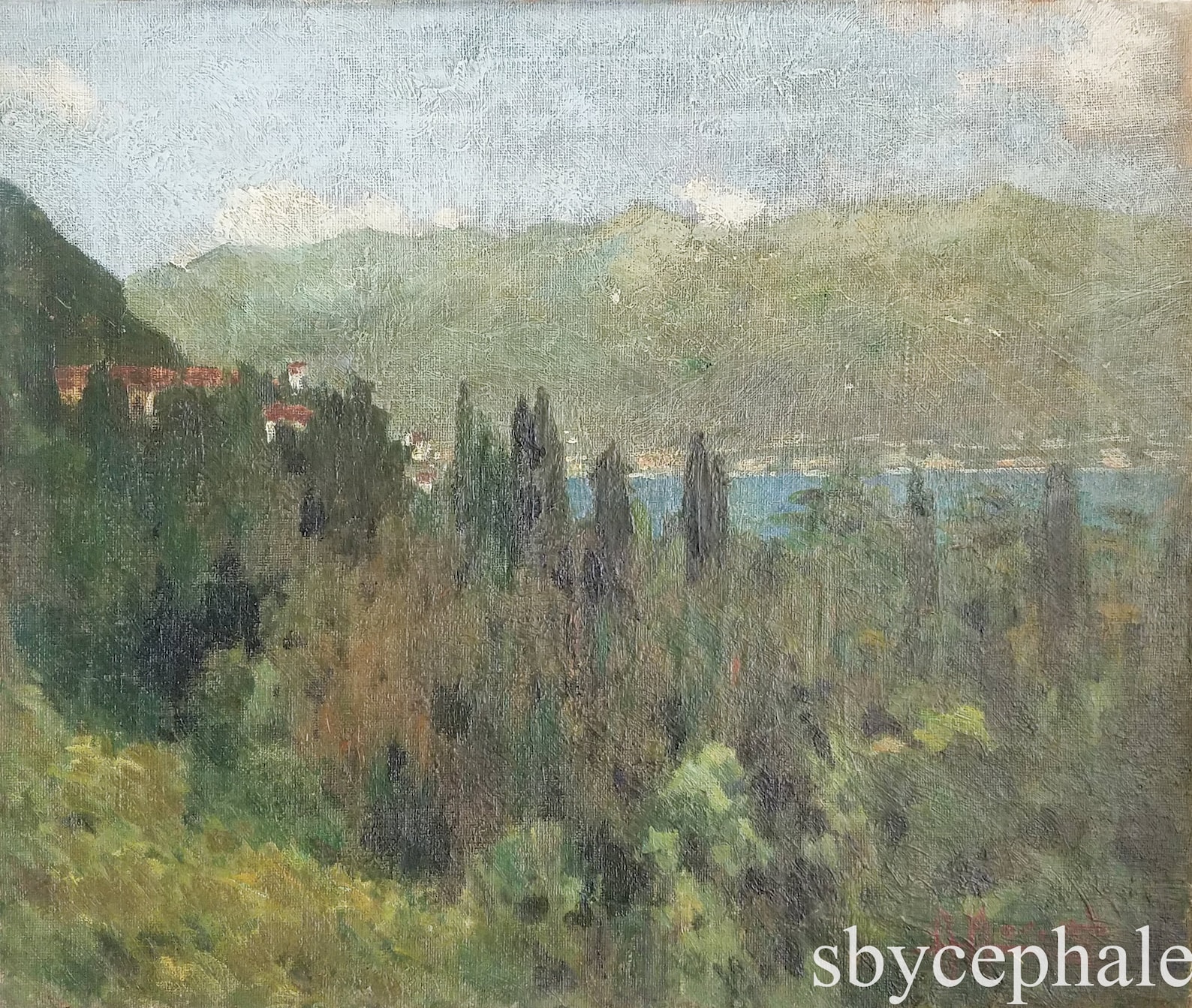 Antonio Moretti 1881-1965 Oil on Canvas Listed Artist Signed Original ...