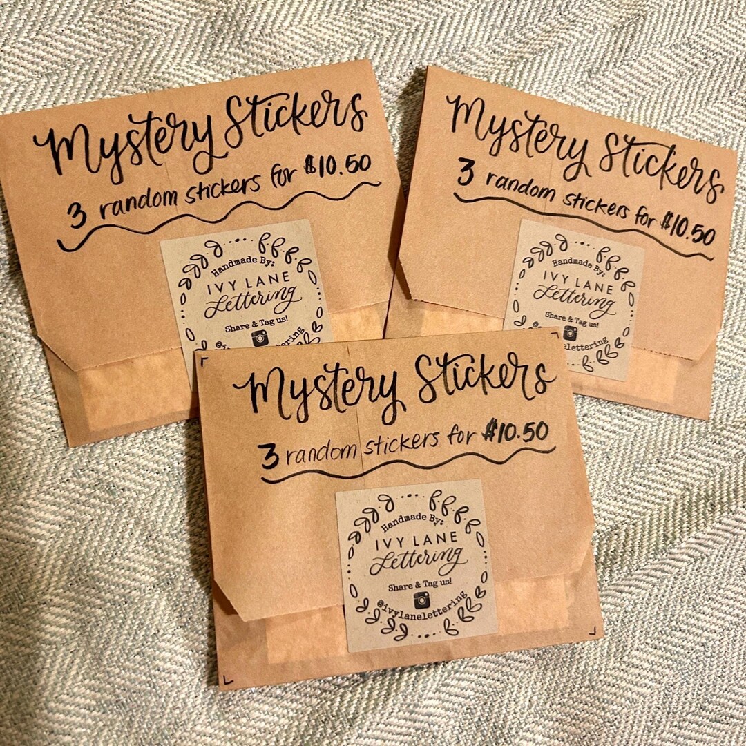 MYSTERY STICKER PACK | 3 Stickers | Watercolor Stickers | Laptop Decals ...