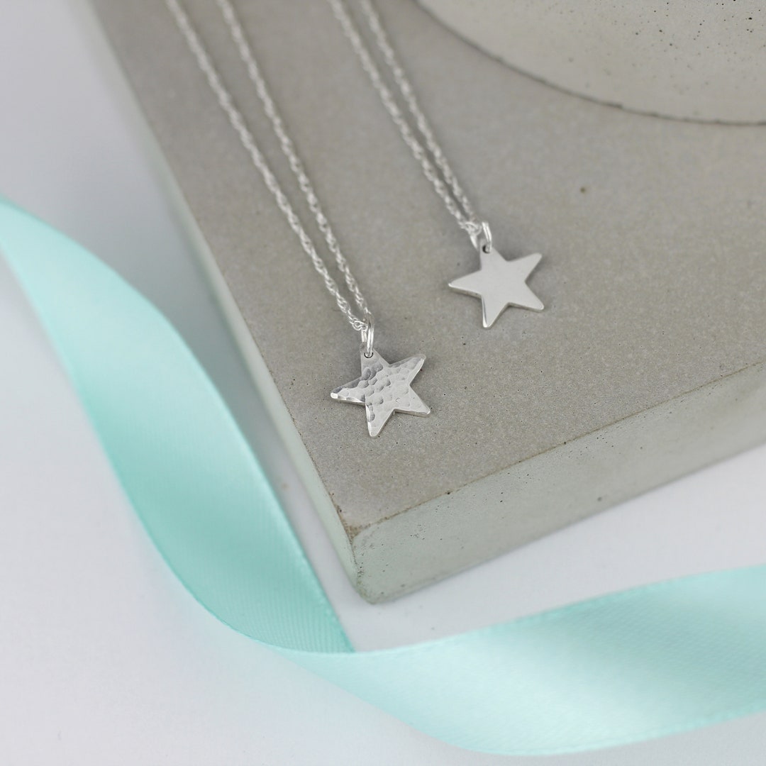 Silver Star Necklace, Small Star Necklace, Little Star Necklace ...