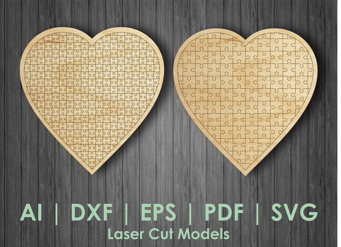 Heart Puzzle Heart Puzzle SVG Puzzle Svg Personalized - Etsy