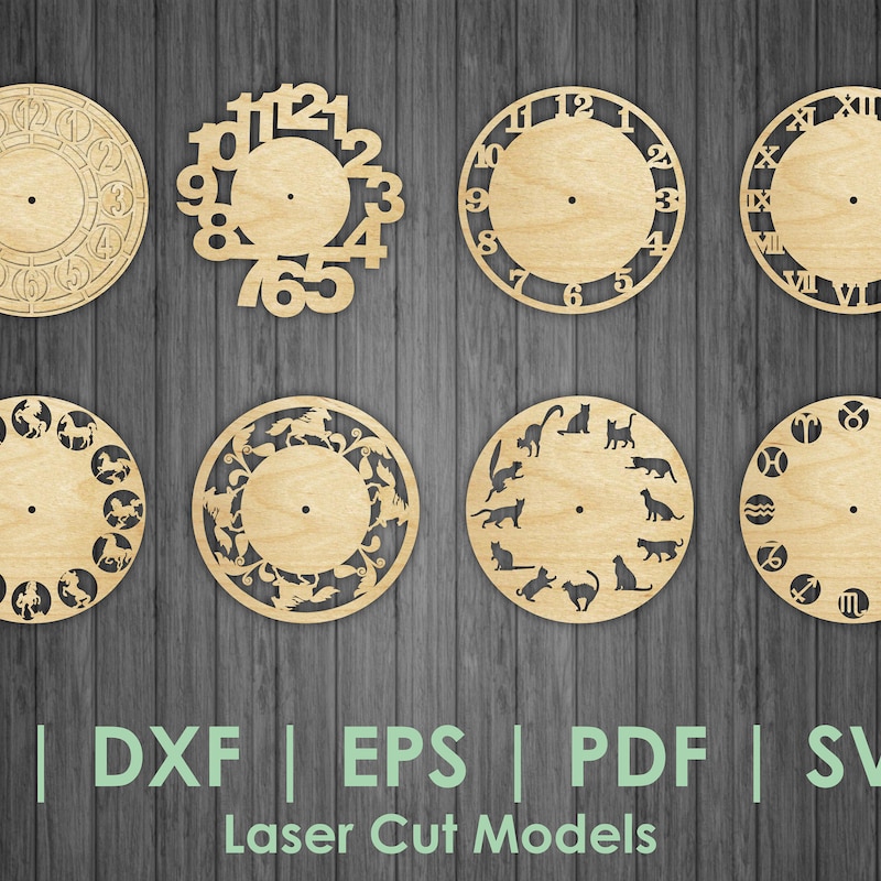Clock Svg - Etsy