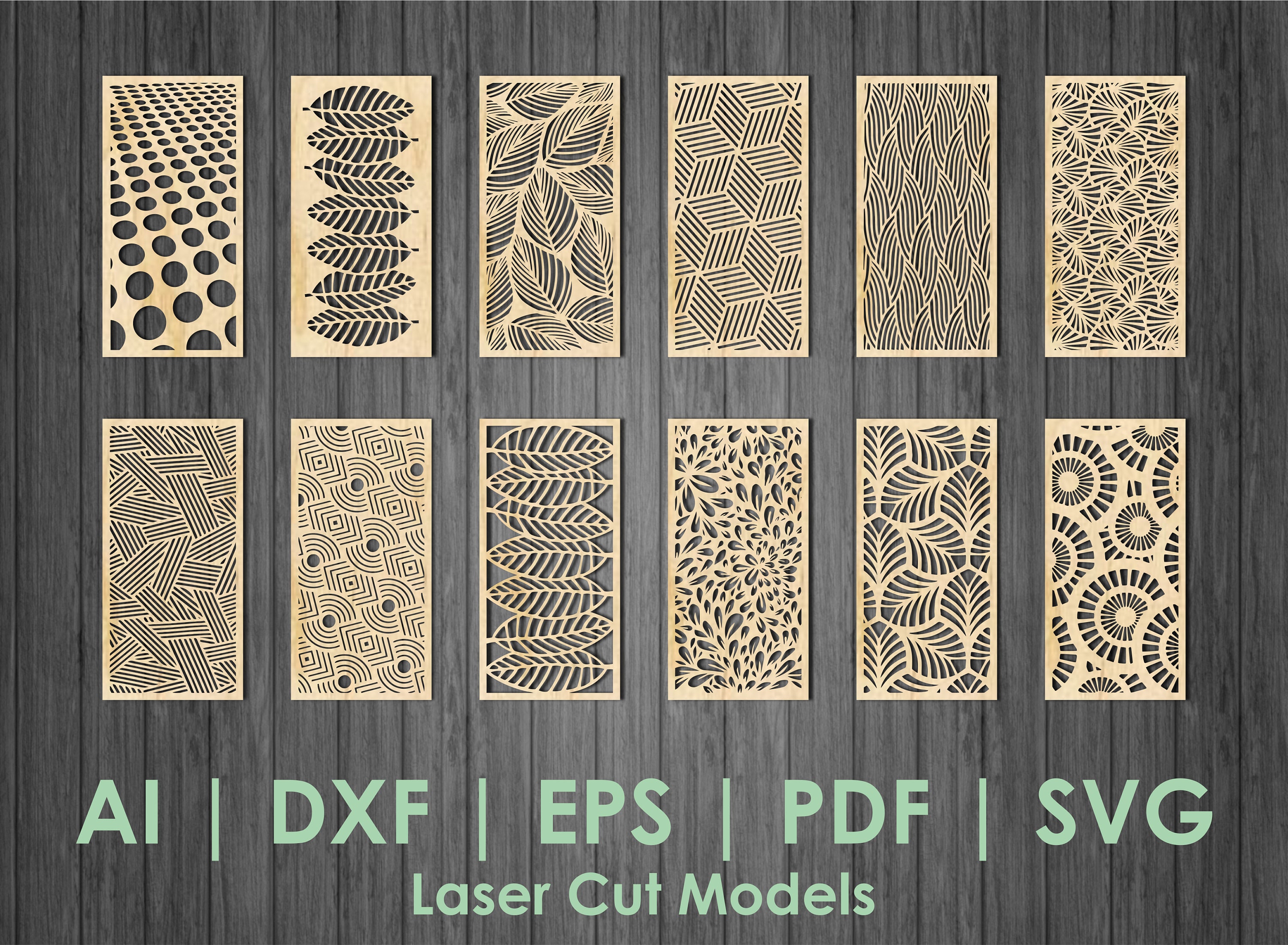 Decorative Panels for Laser Cutting SVG Pattern of Decorative - Etsy