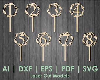 Laser Cut Numbers - Etsy