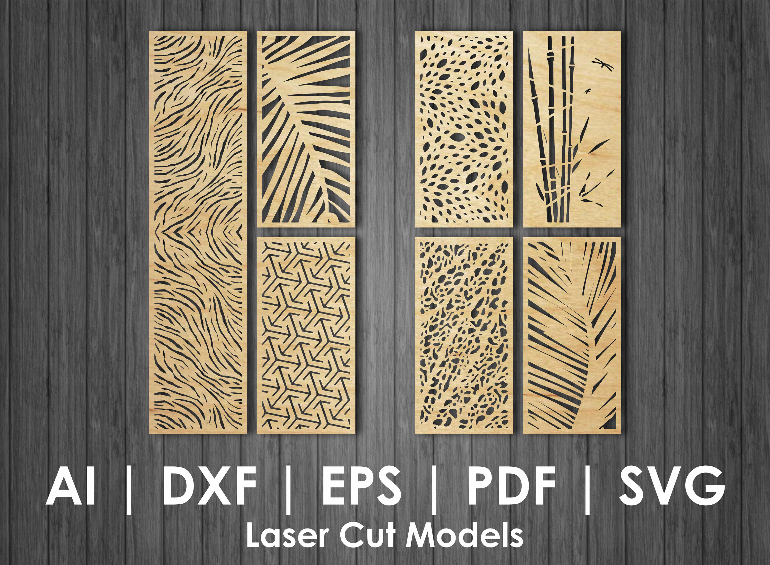 Decorative Panels, Decorative Panels SVG, Ornamental Panels EPS, Laser ...