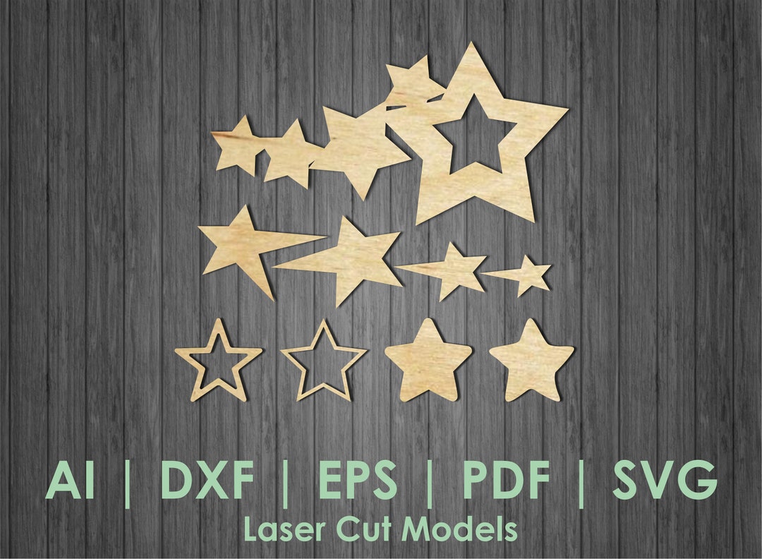 Stars SVG, Stars CDR, Elemnts Decor Svg, Birthday Decor Svg, Stars ...