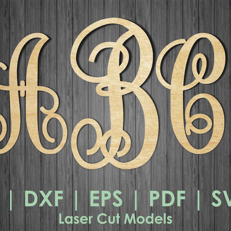Monogram Font Svg - Etsy