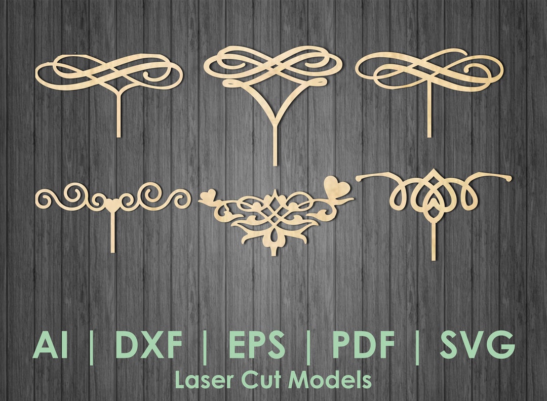 Topper Elements in a Cake SVG, Custom Cake Topper, Topper SVG, Topper ...
