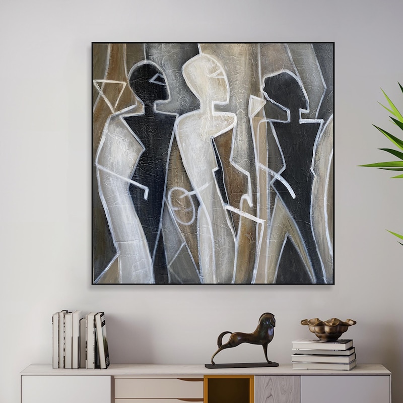 Abstract Figure Art - Etsy