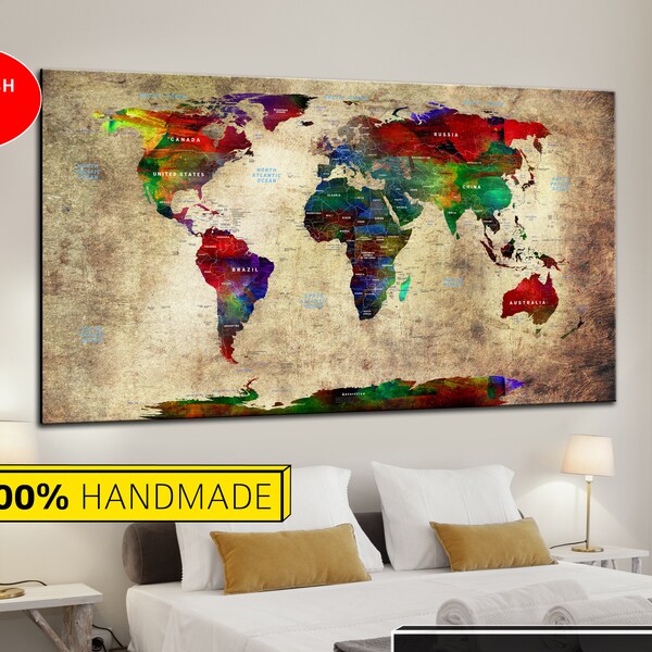 Colorful Map - Etsy