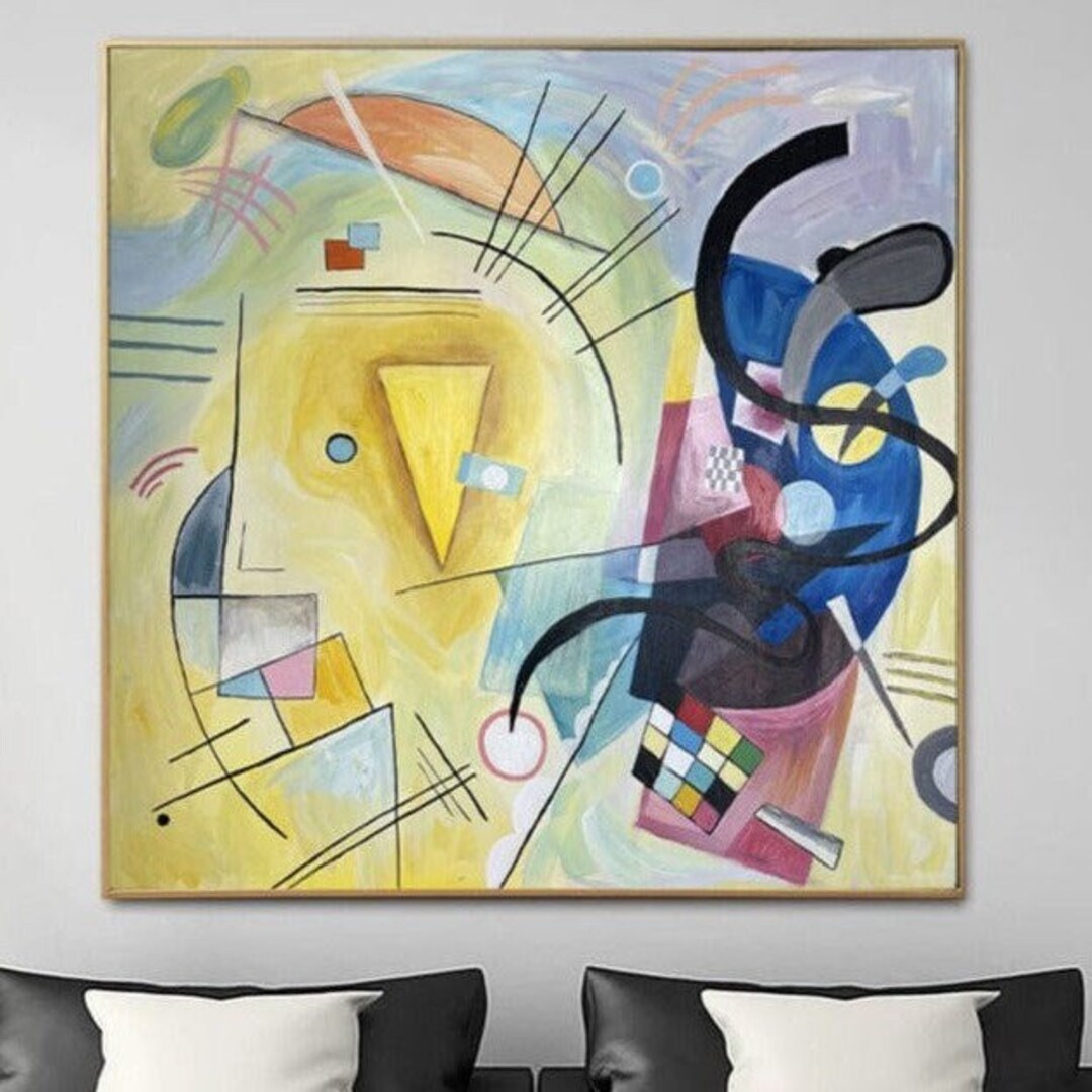 Original Abstract Colorful Kandinsky Style Paintings on Canvas Luxury ...