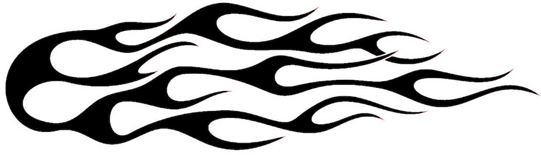 Hot Rod Flames Vinyl Decal - Etsy
