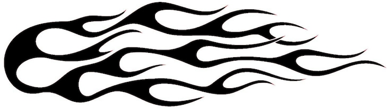 Hot Rod Flames Vinyl Decal - Etsy