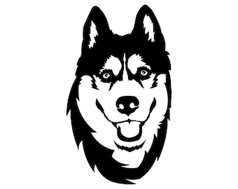 Siberian Husky Vinyl Decal Sticker Car Truck Vehicle Bumper Window Wall ...