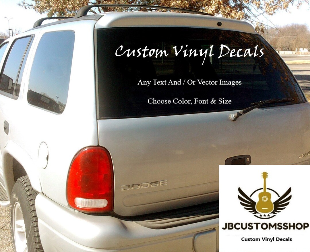 Custom Vinyl Decals – Personalized Text, Image, and Logo - Etsy