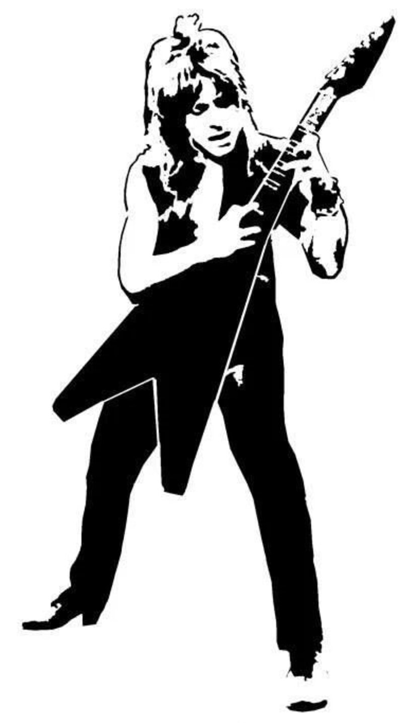 Randy Rhoads Vinyl Car Decal | Etsy