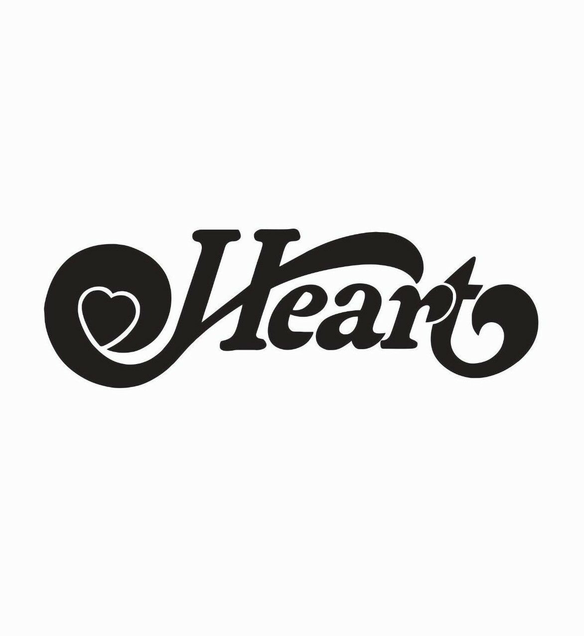 Heart Music Band Vinyl Decal - Etsy
