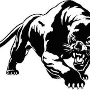 Black Panther Vinyl Decal - Etsy