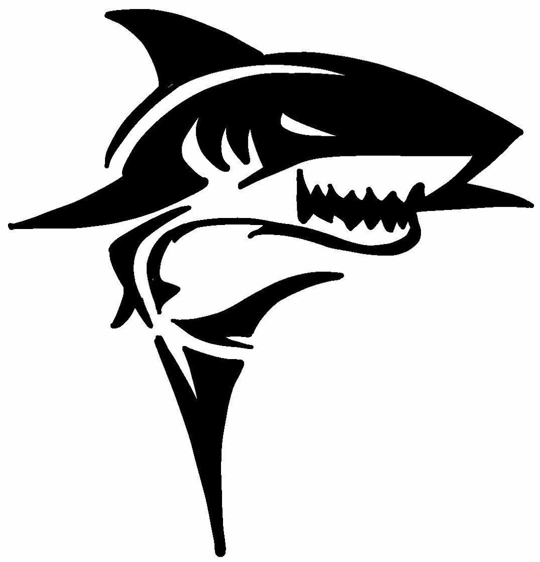 Shark Vinyl Decal - Etsy