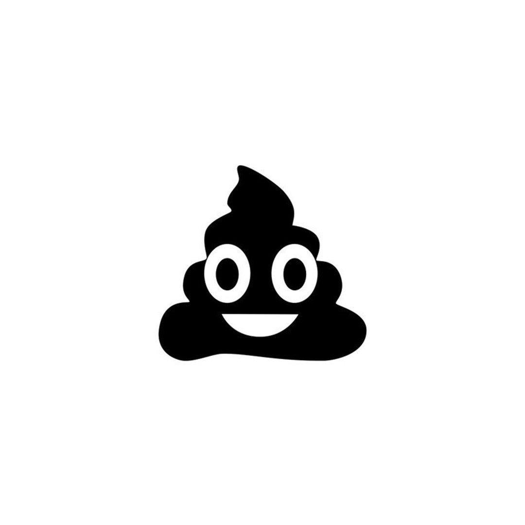 Poo Emoji Vinyl Decal Sticker - Etsy
