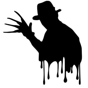 Freddy Krueger Silhouette Vinyl Decal - Etsy