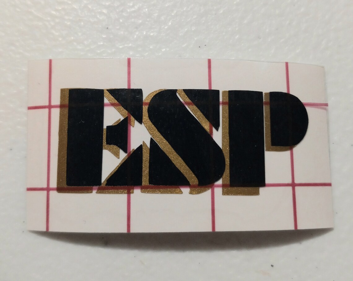 ESP Vinyl YOUR CHOICE 2 Color Headstock Decal - Etsy
