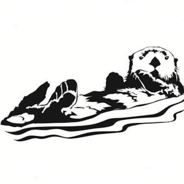 Otter Decal - Etsy