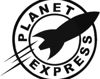 Planet Express Logo Vinyl Decal - Etsy