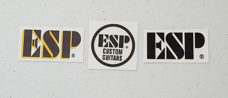 ESP Custom Shop Waterslide Headstock Decal Set - Etsy