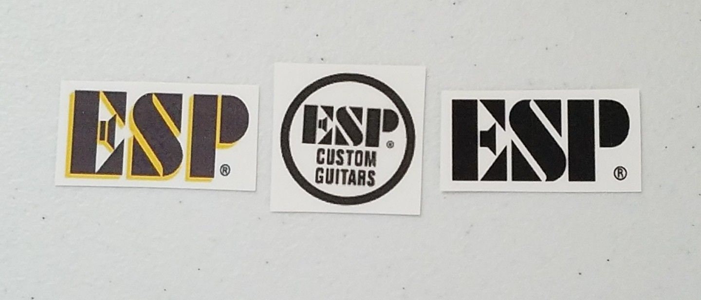 ESP Custom Shop Waterslide Headstock Decal Set - Etsy Hong Kong
