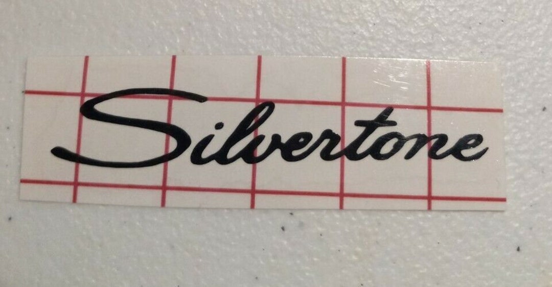 Silvertone Vinyl YOUR CHOICE Color Headstock Decal - Etsy