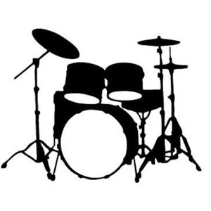 Drum Set Vinyl Decal - Etsy