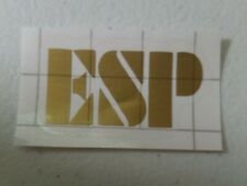 ESP Vinyl YOUR CHOICE Color Headstock Decal - Etsy