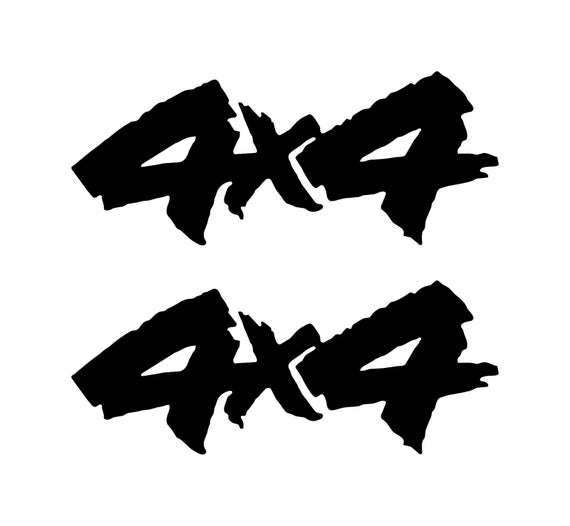4x4 Pair of 2 Vinyl Decal - Etsy
