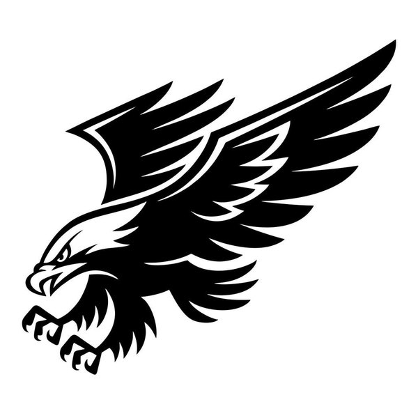 Black Hawk Decal - Etsy