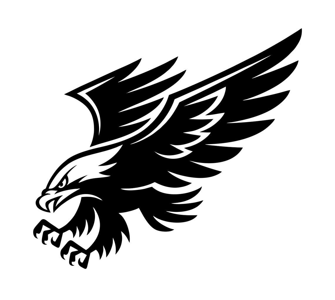 Flying Hawk Vinyl Decal - Etsy