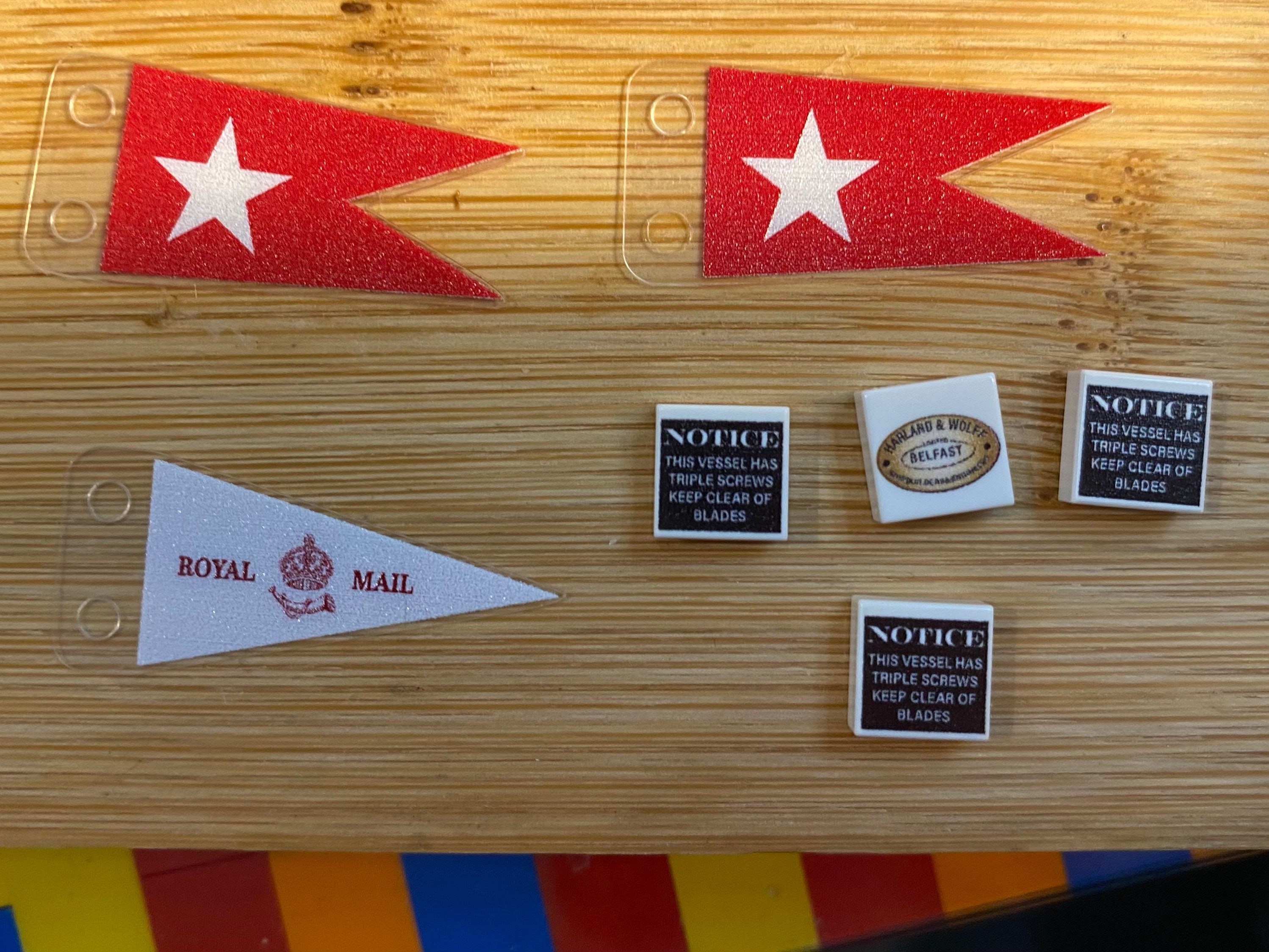 Red or Black NOTICE Sign H&W Sign Flags for AFOL - Etsy