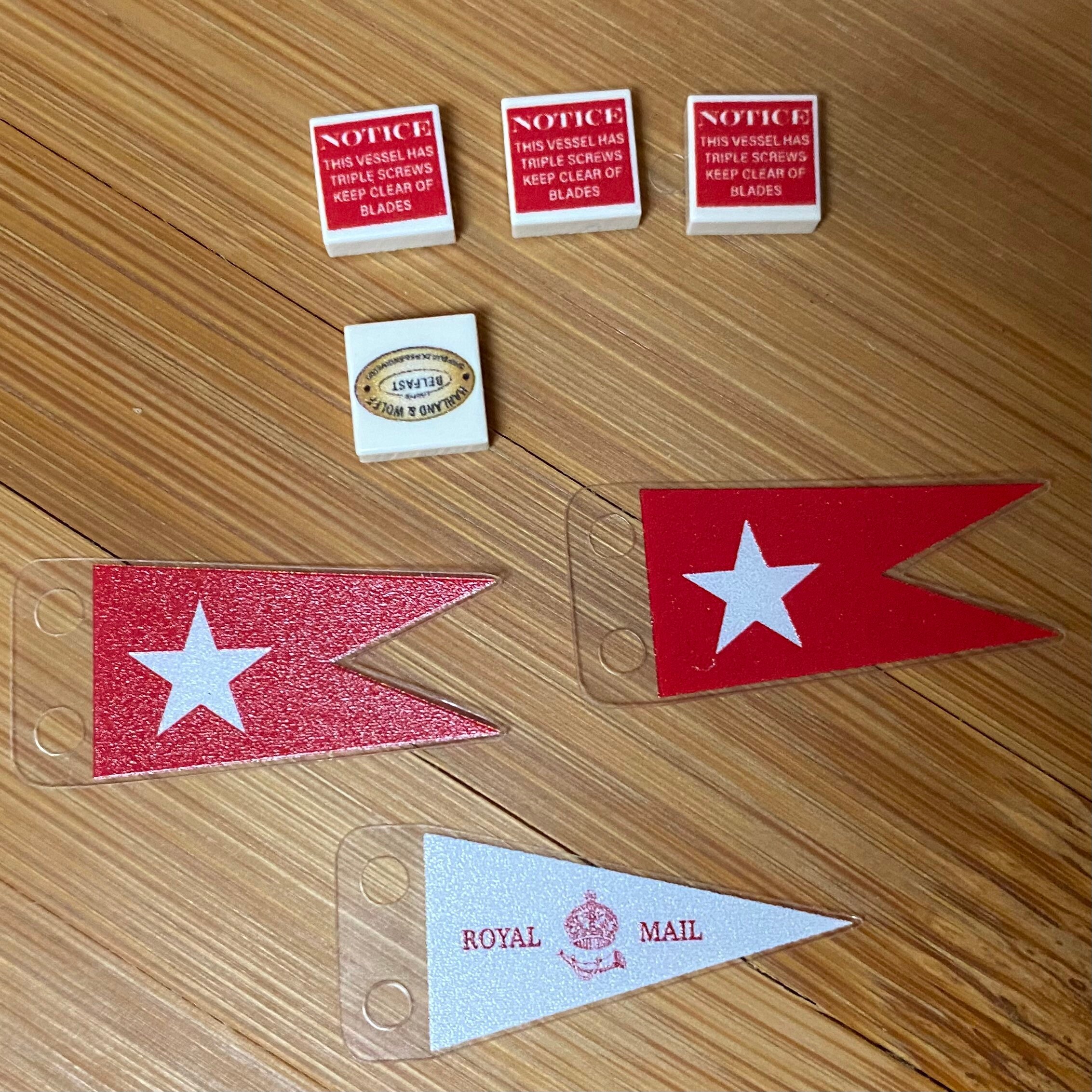 Red or Black NOTICE Sign H&W Sign Flags for AFOL - Etsy