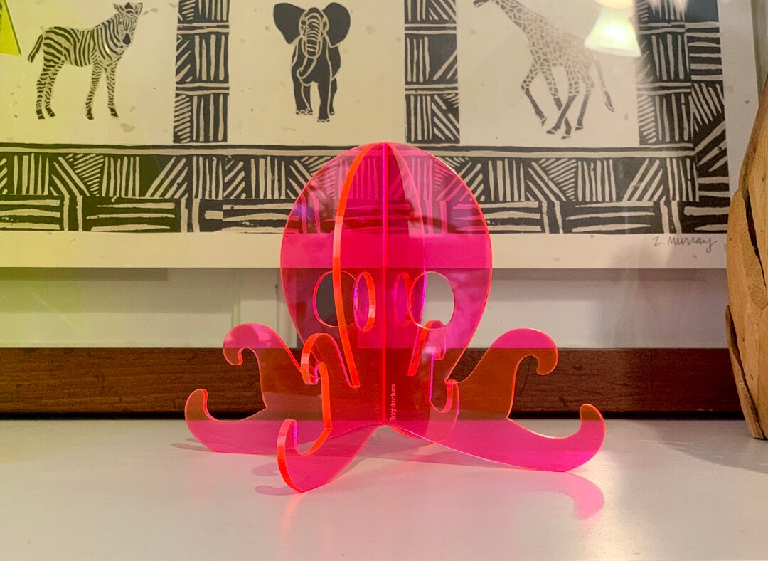 Neon Octopus Sculpture Laser Cut Acrylic - Etsy