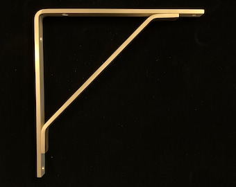 Solid Brass Square Shelf Bracket - Etsy